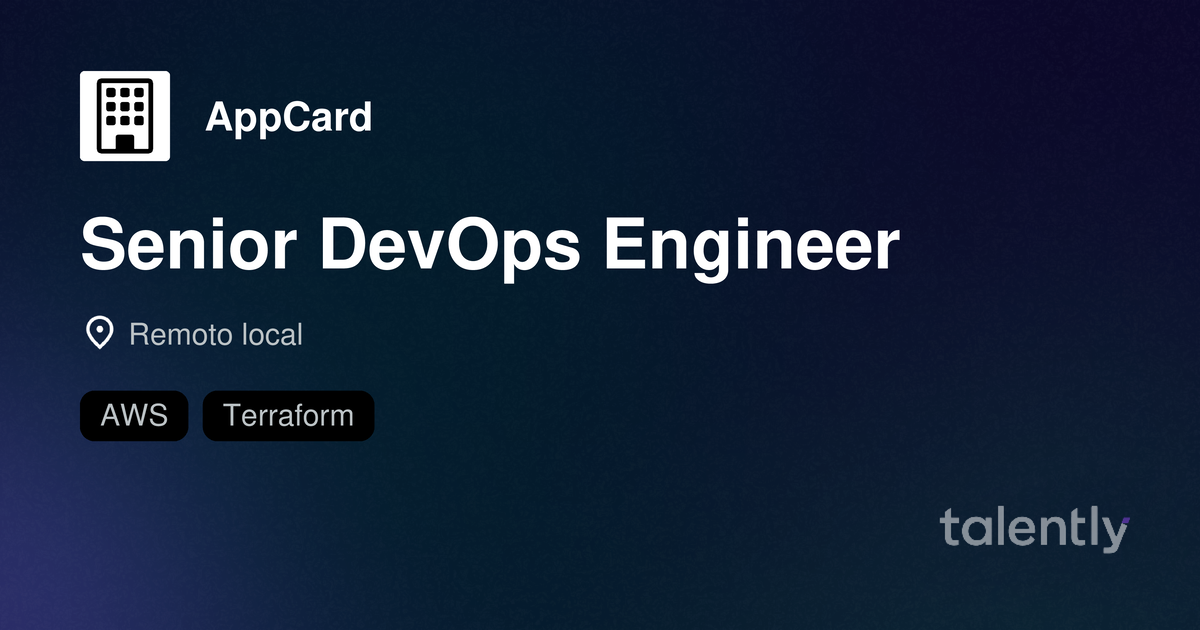 Senior DevOps Engineer - trabajo remoto local en Estados Unidos | Talently