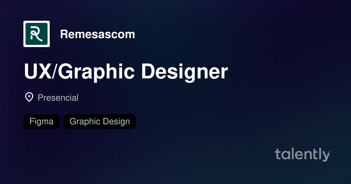 UX/Graphic Designer - trabajo presencial en Lima, Perú | Talently